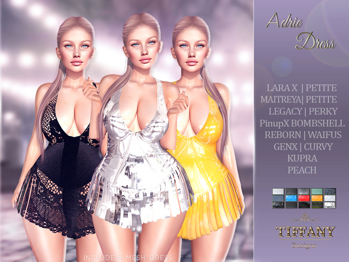 Second Life Marketplace - ::GIFT:: Adrie Dress {Mesh} + Lara X